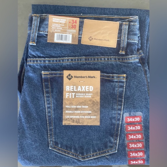 Member’s Mark | Jeans | Nwt Members Mark Relaxed Fit Durable Heavy ...